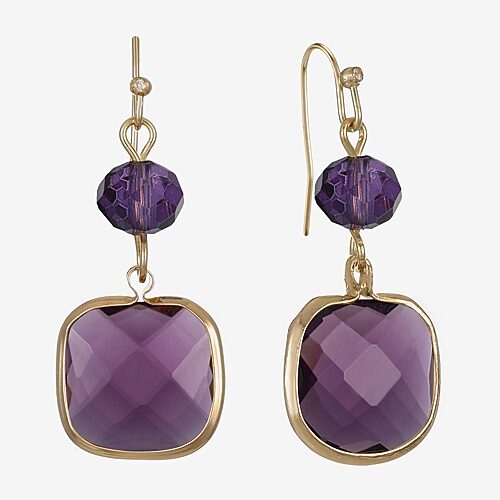 Click here for Liz Claiborne Womens Drop Earrings  One Size  Purp... prices