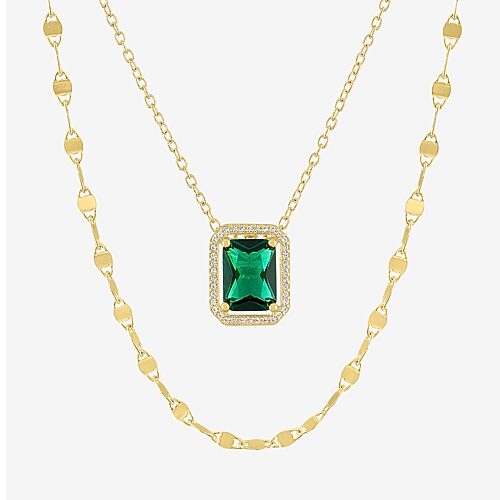 Click here for 2-pc.Birthstone Necklace Set in Pure Silver Over B... prices