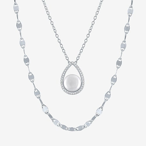 Click here for 2-pc.Birthstone Necklace Set in Pure Silver Over B... prices