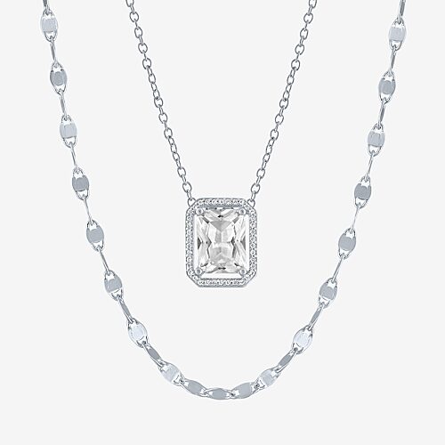 Click here for 2-pc.Birthstone Necklace Set in Pure Silver Over B... prices