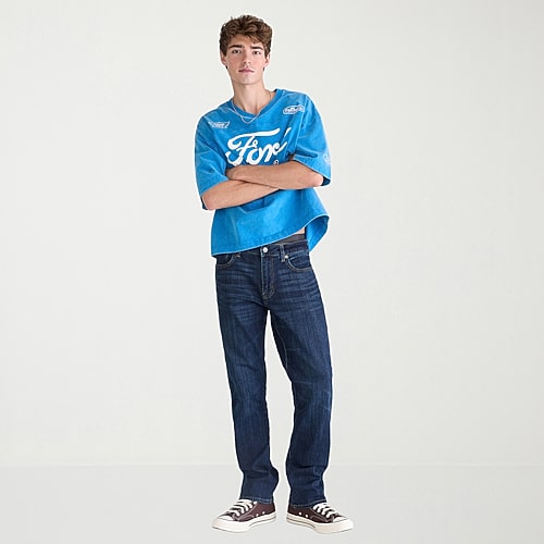Click here for AEROPOSTALE Mens Straight Leg Jean  36 32  Blue prices
