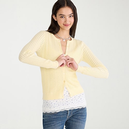Click here for AEROPOSTALE Womens Round Neck Long Sleeve Button C... prices