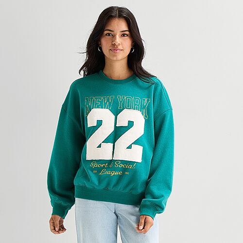 Click here for Arizona Womens Juniors Crew Neck Long Sleeve Sweat... prices