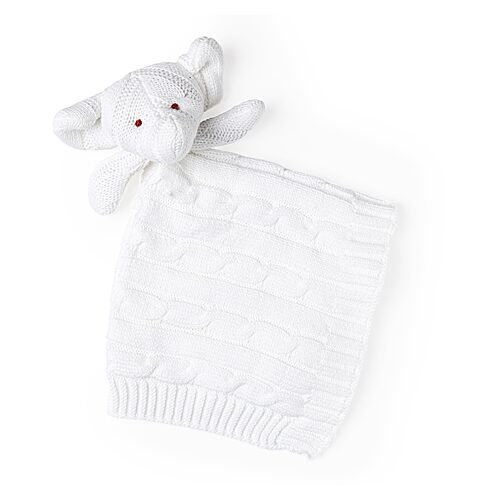Click here for 3 Stories Trading Knit Elephant Security Blanket -... prices