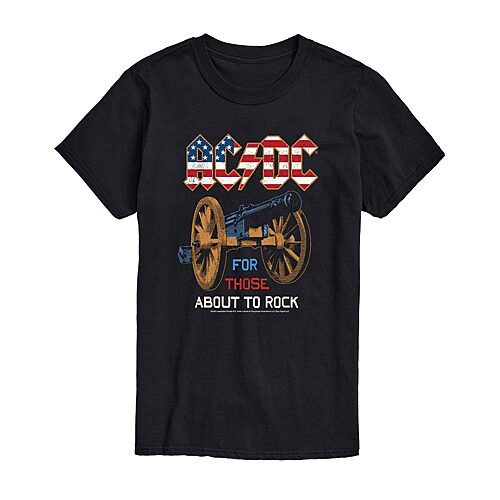 Click here for Mens Acdc About To Rock T-shirt - Black prices