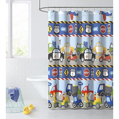 Click here for Dream Factory Trains and Trucks V2 72 x 72 Shower... prices