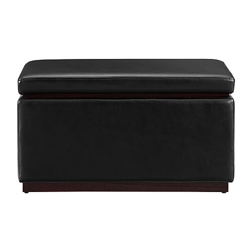 Click here for Berlinda Faux Leather Rectangular Storage Ottoman... prices