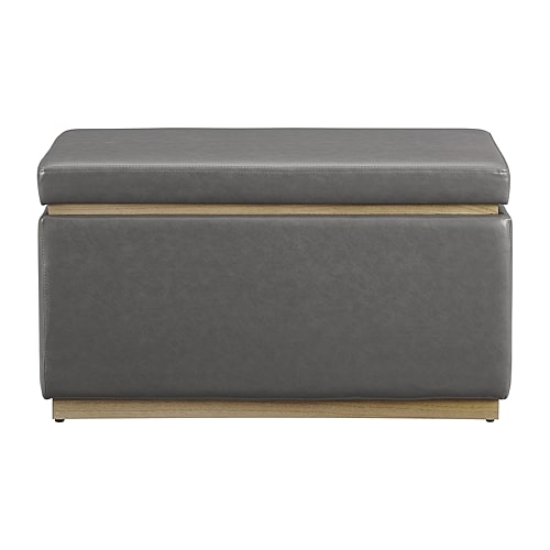 Click here for Berlinda Faux Leather Rectangular Storage Ottoman... prices