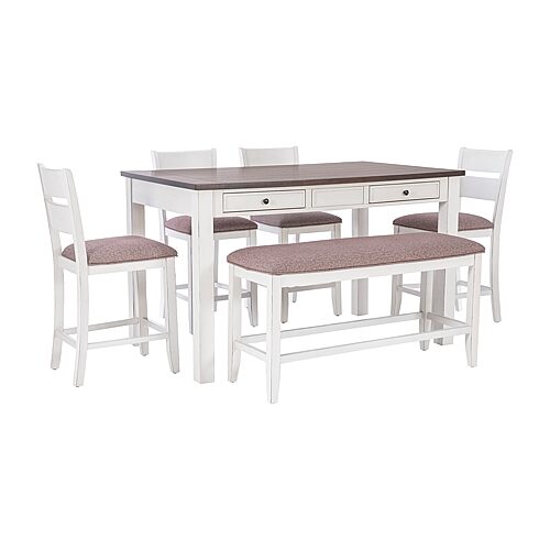 Click here for Keswick 6-pc. Counter Height Rectangular Dining Se... prices