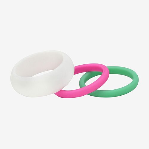 Click here for Silver Reflections Womens Silicone Ring Set  7 prices