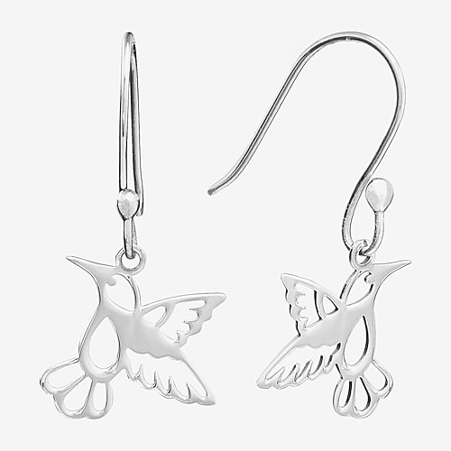 Click here for Silver Treasures Womens Sterling Silver Drop Earri... prices