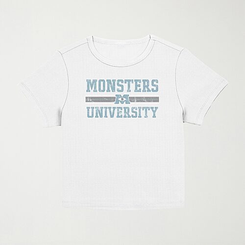 Click here for Pixar Monsters University Baby Tee Womens Juniors... prices
