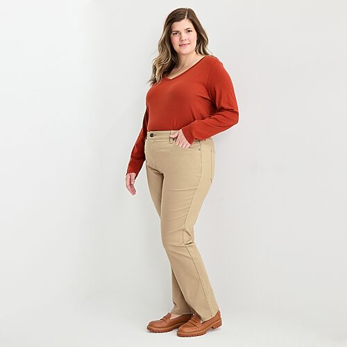 Click here for St. Johns Bay Womens Plus Mid Rise Straight Leg Je... prices
