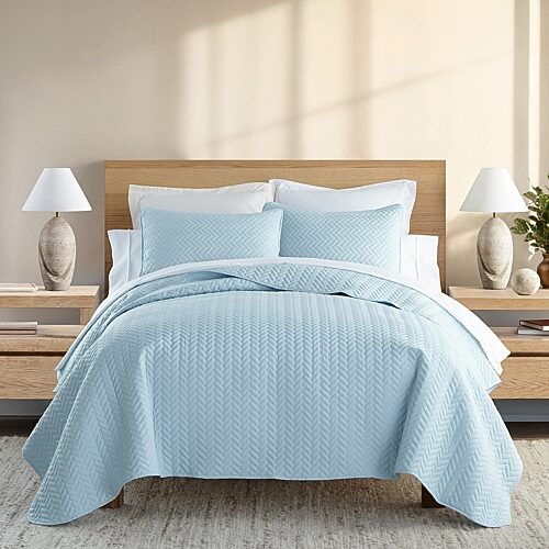 Click here for ienjoy Home Herringbone Lightweight Quilted Coverl... prices