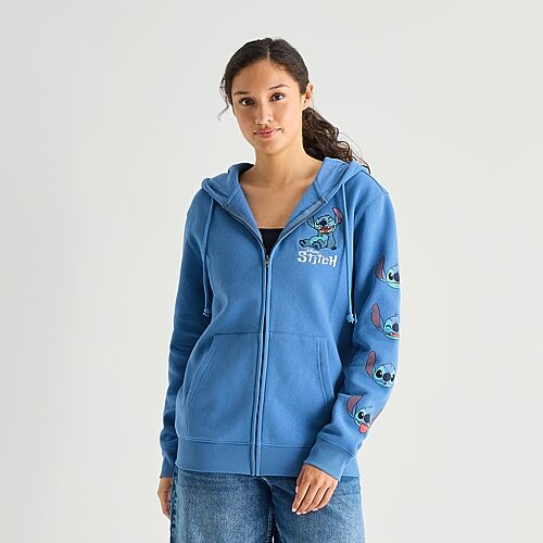 Click here for Stitch Cosplay Full Zip Womens Juniors Long Sleeve... prices