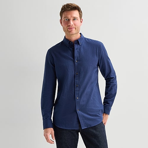 Click here for St. Johns Bay Mens Long Sleeve Classic Fit Button-... prices