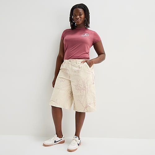 Click here for Arizona Womens 15 Low Rise Juniors Plus Denim Shor... prices