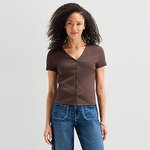 Click here for A.N.A Womens V Neck Short Sleeve Button Cardigan... prices