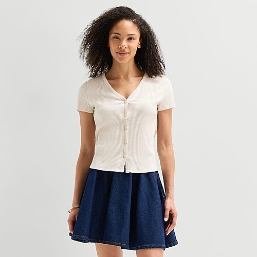 Click here for A.N.A Womens V Neck Short Sleeve Button Cardigan... prices