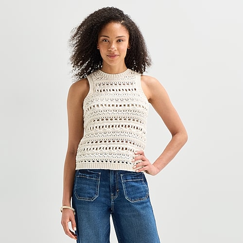 Click here for a.n.a Womens Crew Neck Sleeveless Pullover Sweater... prices