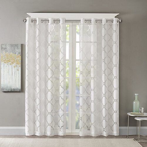 Click here for Eden Fretwork Burnout Sheer Curtain Collection prices