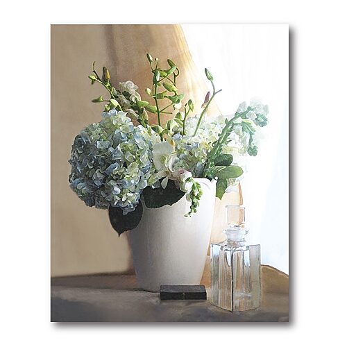Courtside Market White Vase With Hydrangeas Canvas Art  One Size  Multiple Colors