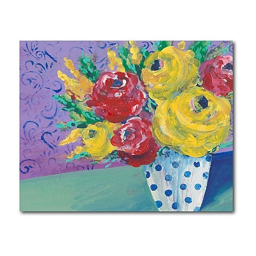 Click here for Courtside Market Fearless Floral Canvas Art  One S... prices