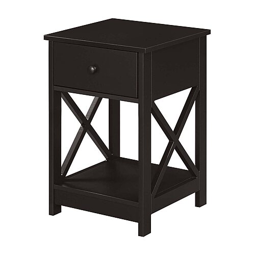 Click here for Oxford 1-Drawer Storage End Table  One Size  Brown prices