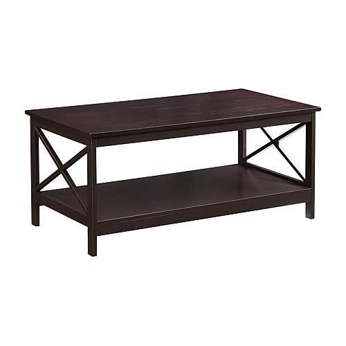 Click here for Oxford Coffee Table with Shelf  One Size  Brown prices