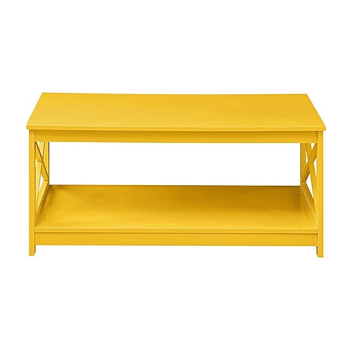 Click here for Oxford Coffee Table with Shelf  One Size  Yellow prices