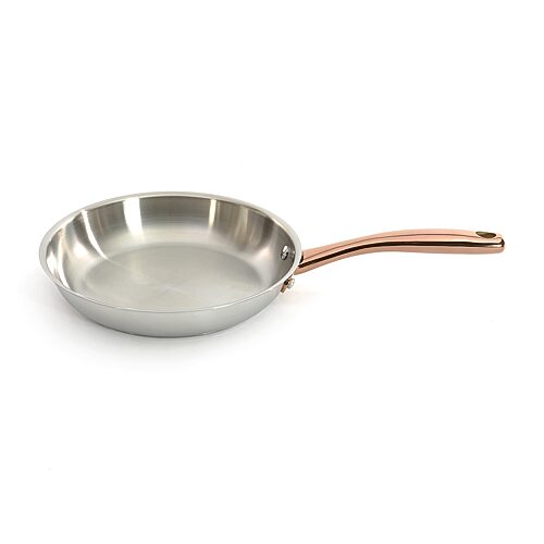 Click here for Ouro Stainless Steel 9.5 Fry Pan - Silver  rose go... prices
