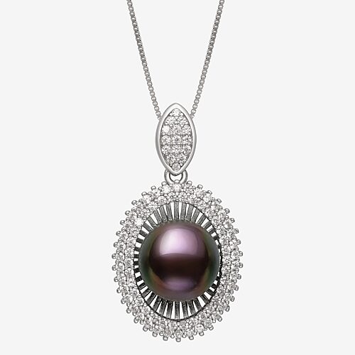 Click here for Womens Black Cultured Freshwater Pearl Sterling Si... prices
