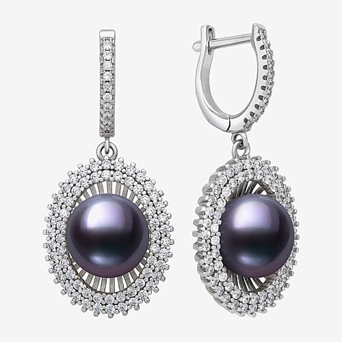 Click here for Womens Black Cultured Freshwater Pearl Sterling Si... prices