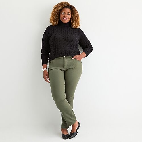 Click here for St. Johns Bay Womens Plus Mid Rise Straight Leg Je... prices