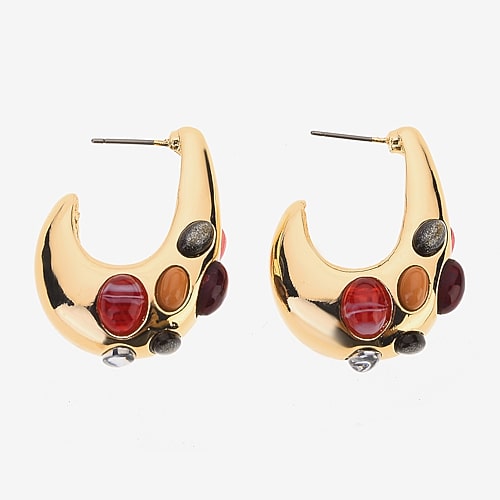 Click here for Bijoux Bar Womens 1 3/4 Inch Hoop Earrings  One Si... prices