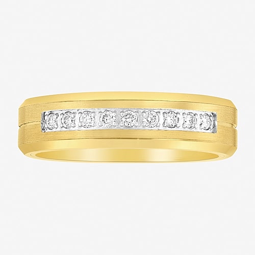 Click here for (H / Si2-I1) Mens 6MM 1/5 CT. Lab Grown White Diam... prices
