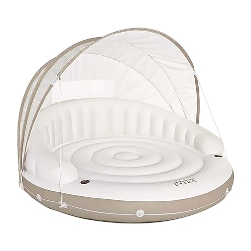 Click here for Intex Canopy Island Pool Float  One Size  White prices