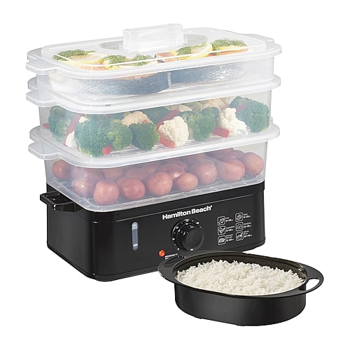 Click here for Hamilton Beach 9 Qt Food Steamer  One Size  Black prices