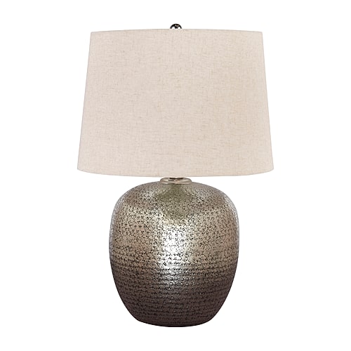 Signature Design by Ashley Antique Silver Aluminum Table Lamp