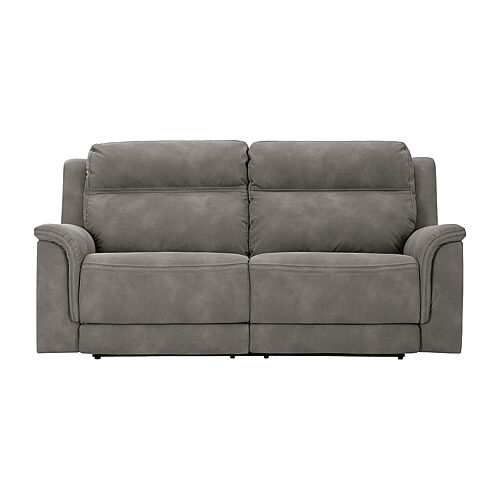 Signature Design By Ashley Next-Gen DuraPella Dual Power Pad Arm Reclining Sofa  One Size  Gray
