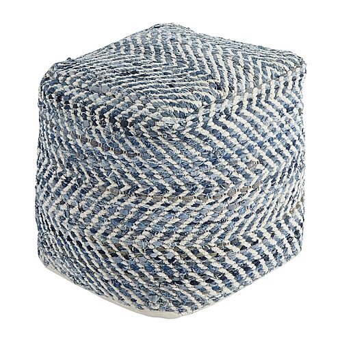 Click here for Signature Design by Ashley Chevron Pouf Ottoman  O... prices
