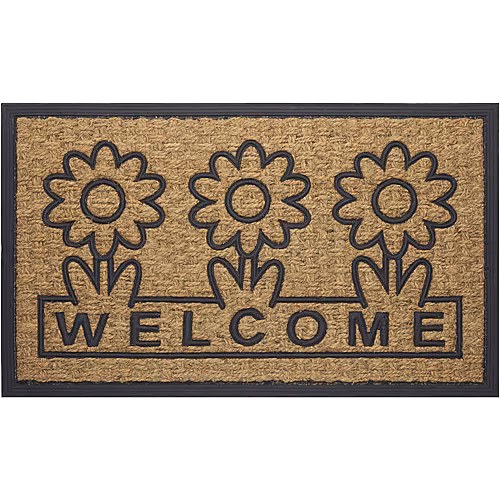 Click here for Achim Welcome Daisies Coir 18X30 Doormat  One Size... prices