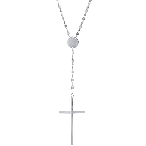 Click here for Womens Sterling Silver 18 Inch Rosary Necklace  On... prices