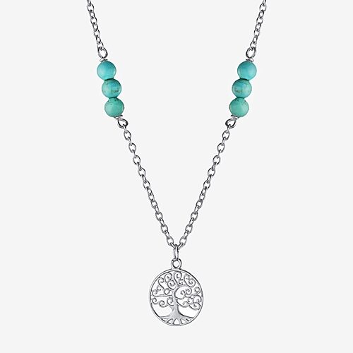 Click here for Tree Of Life Womens Enhanced Blue Turquoise Sterli... prices