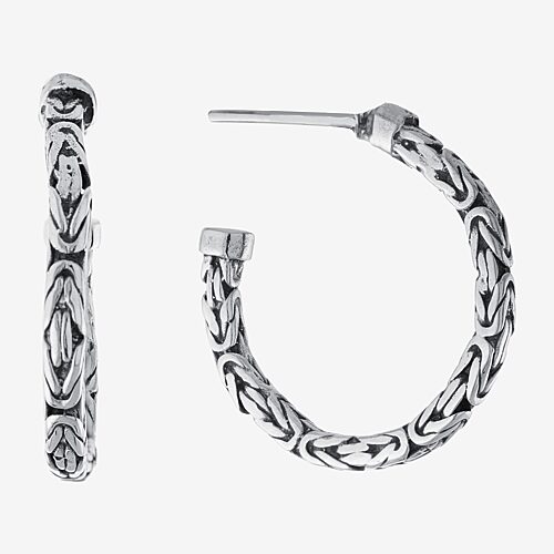 Click here for Bali Inspired Womens Sterling Silver 24.3mm Round... prices