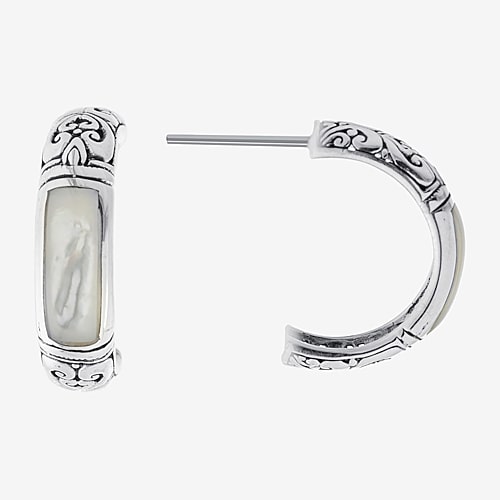 Click here for Bali Inspired Womens White Mother Of Pearl Sterlin... prices