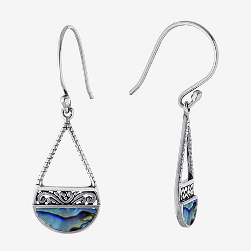 Click here for Bali Inspired Womens Abalone Sterling Silver Drop... prices