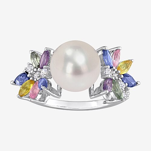 Click here for Womens 9-9.5MM White Cultured Freshwater Pearl & 1... prices