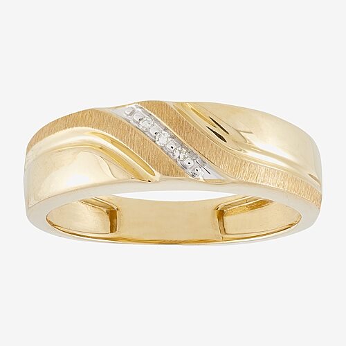 Click here for Mens Diamond-Accent Band in 10K Gold  11  Yellow prices