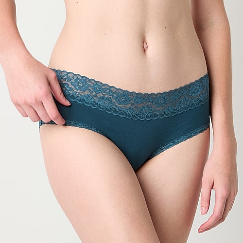 Click here for Arizona Body Cotton with Lace Hipster Panty  Xx-la... prices